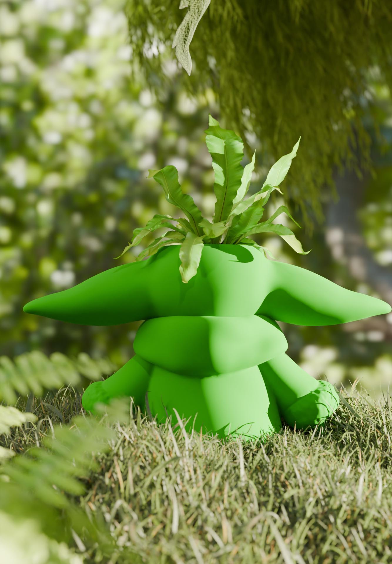Cartoon Plant Pot STL File: Flexible 3D Printable Planter (digital ...