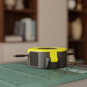 3D Printable Cable Holder With Cover | Cord Organizer Box for Desk ...