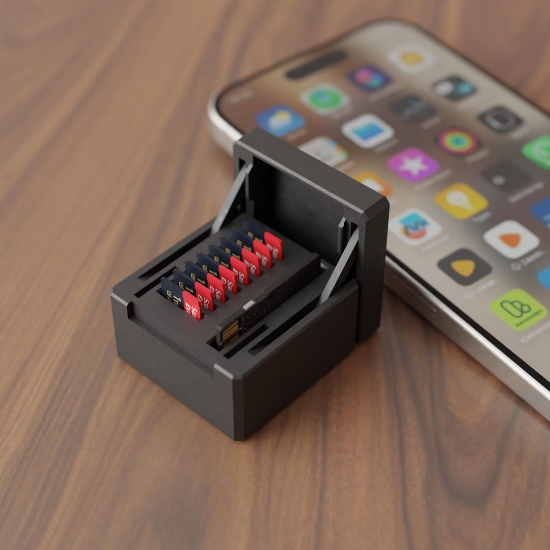 3D Printable USB/SD Card Holder - DIY Tech Organizer - Etsy
