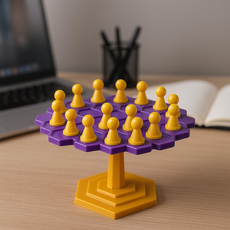 3D Printable Balancing Board Game: Family Dexterity Challenge (STL File ...