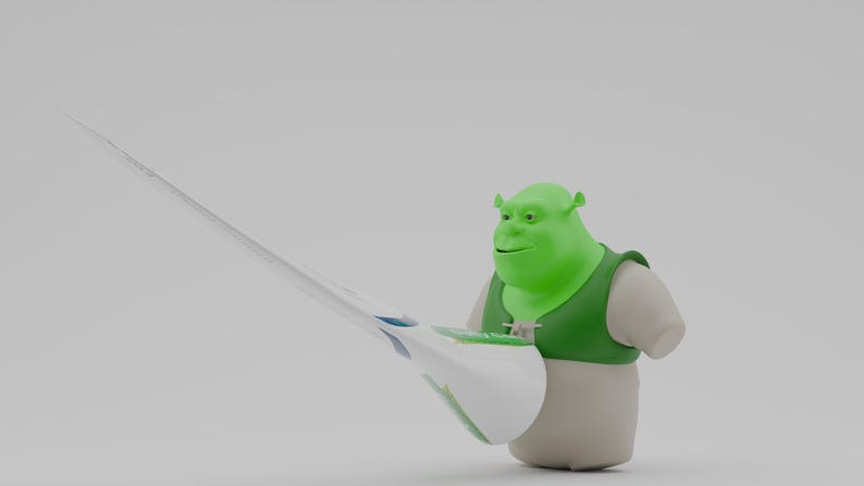 Shrek Toothpaste Topper STL File: Funny 3D Print Bathroom Decor ...