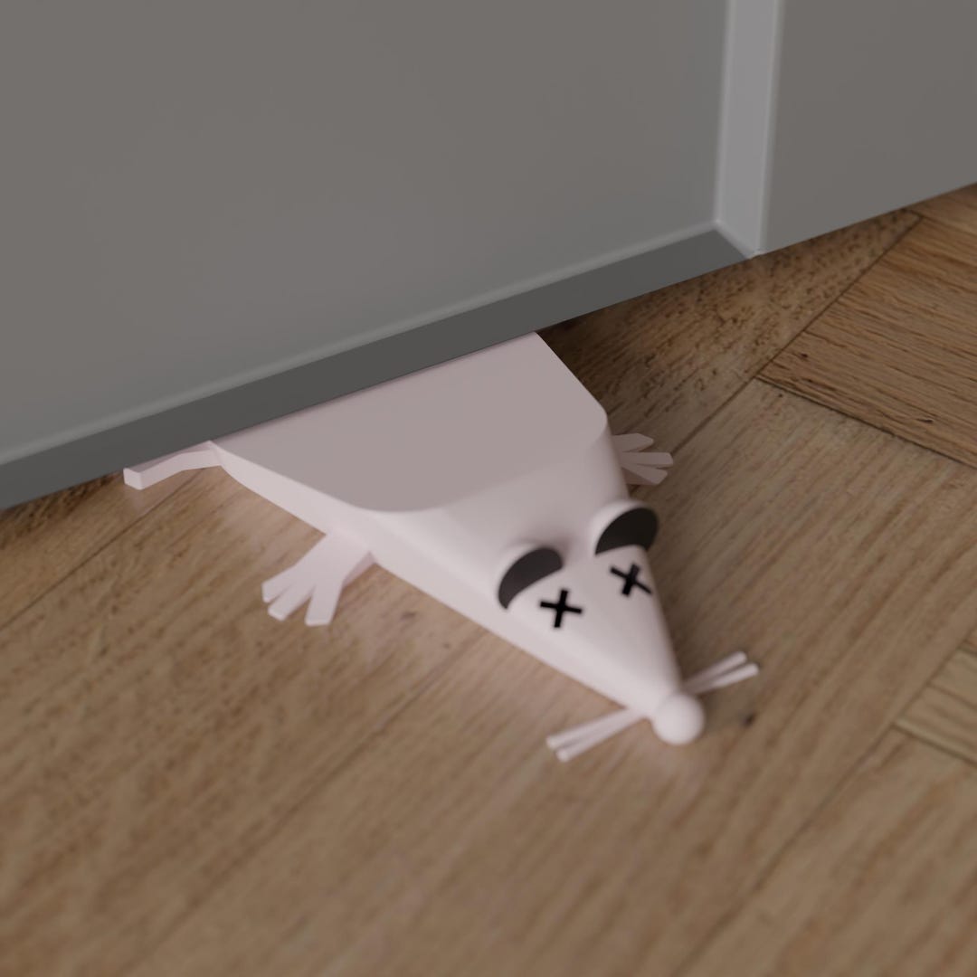Dead Mouse Doorstop STL File | Funny 3D Print Decor | Quirky Home ...