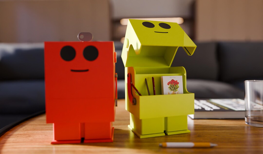 Robot Storage Box STL File: 3D Printable Lockbox (digital Download) - Etsy