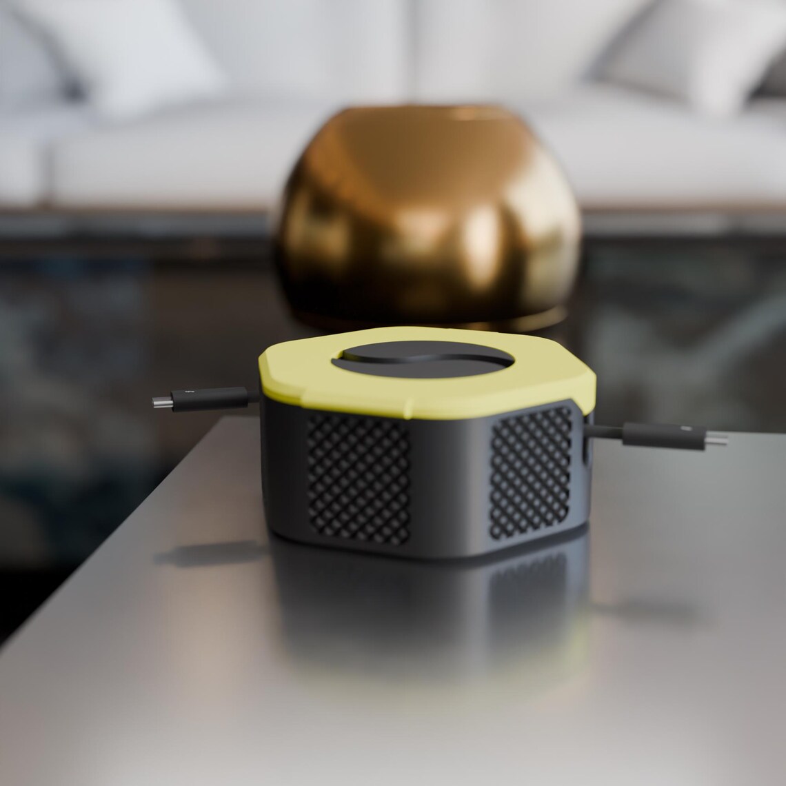 3D Printable Cable Holder With Cover | Cord Organizer Box for Desk ...