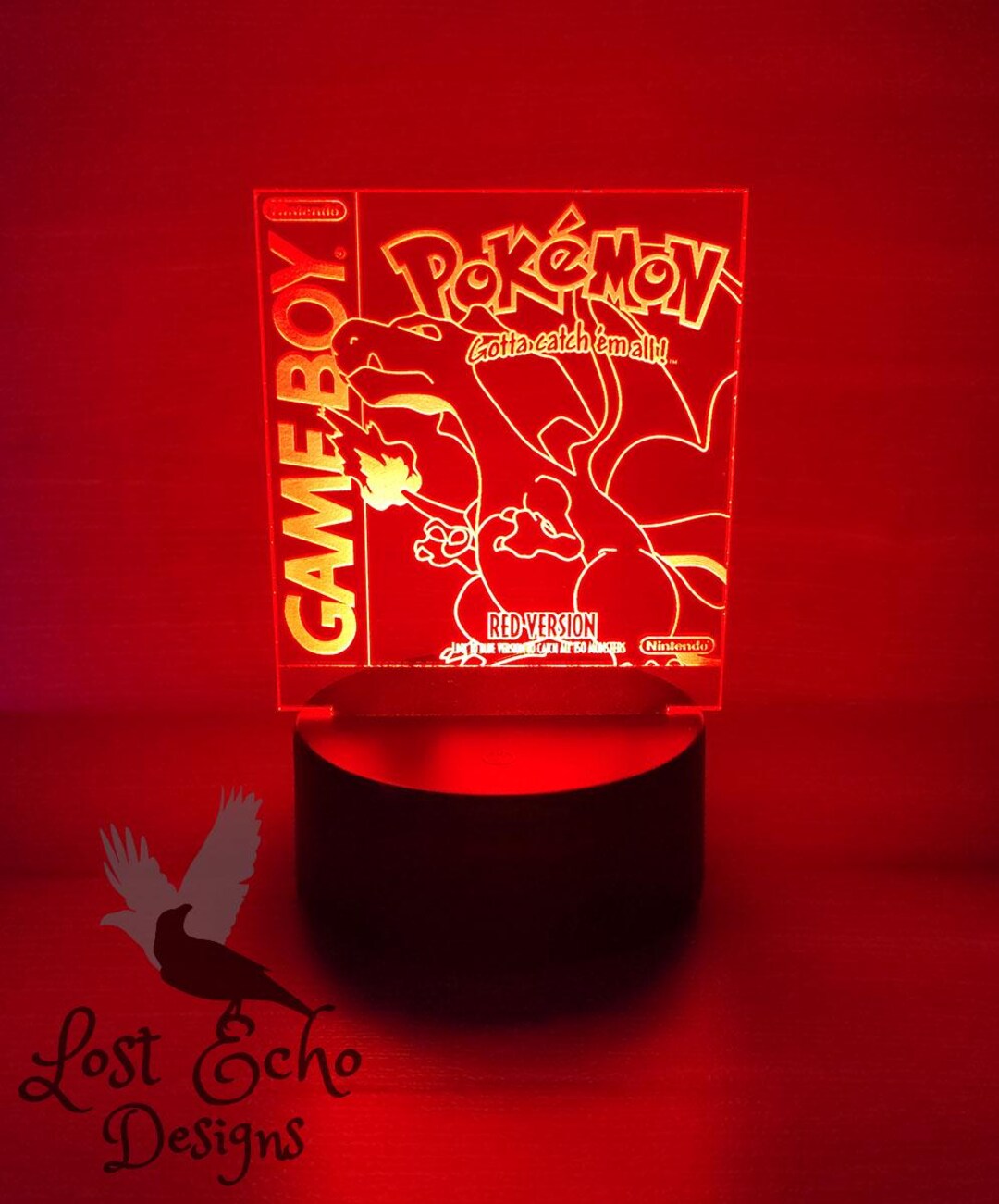 Charizard - Pokemon RED LED Lamp - Etsy