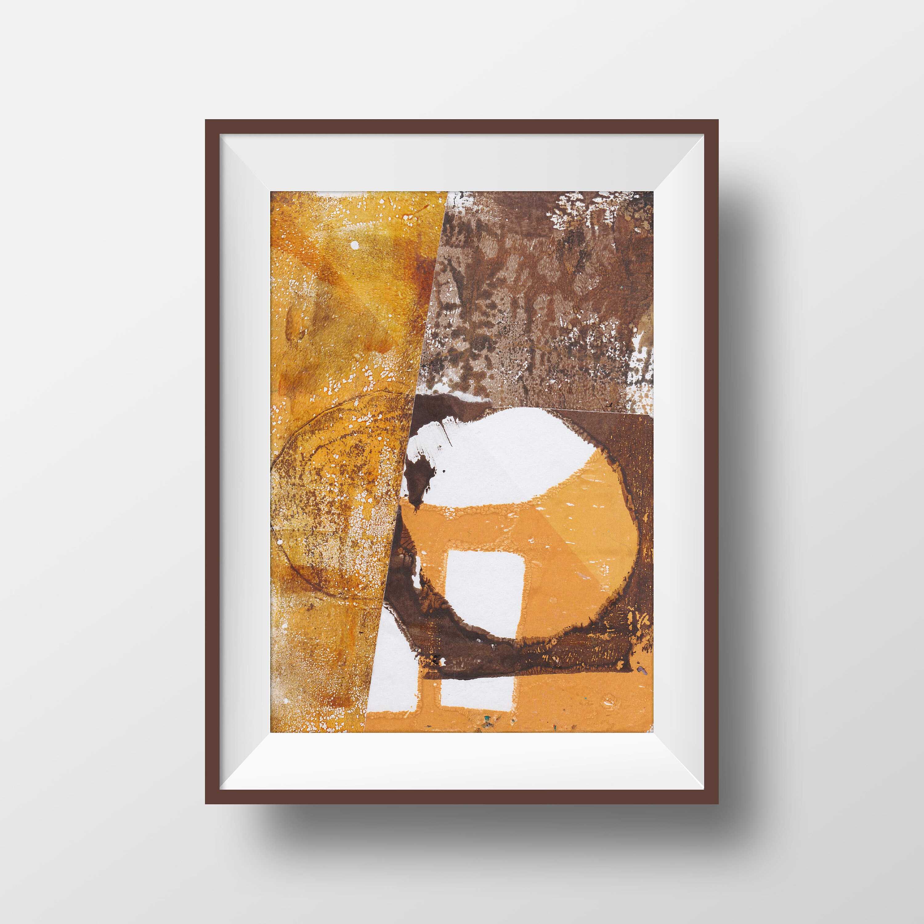 Modern Abstract Monoprint Collage 4 X 6 I - Etsy