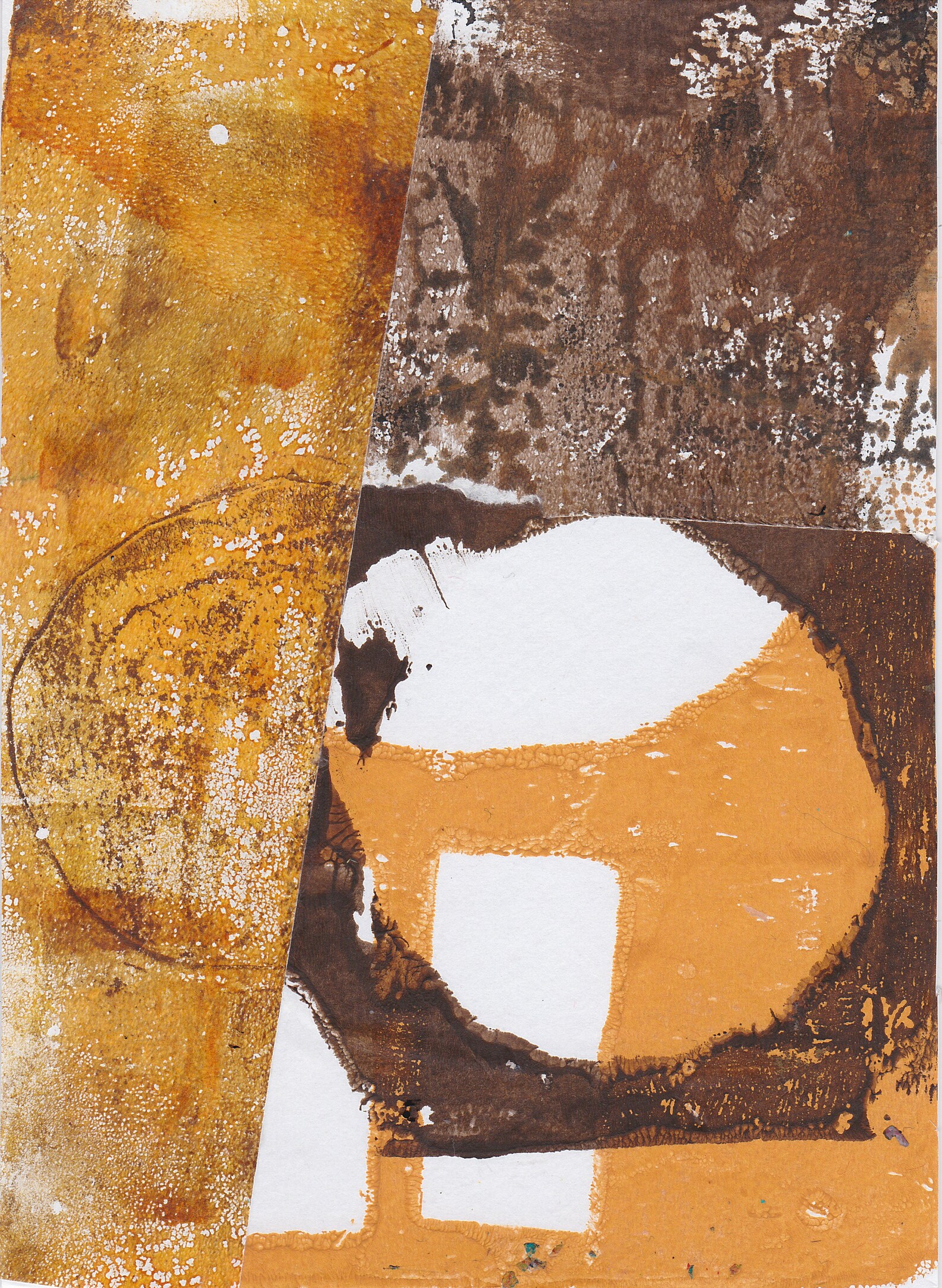 Modern Abstract Monoprint Collage 4 X 6 I - Etsy