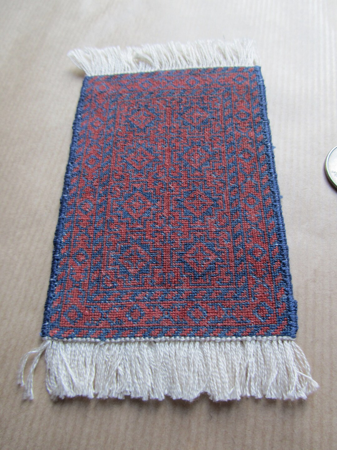 Dollhouse Miniature Rug Hand Embroided Very Fine 5 X 3 - Etsy