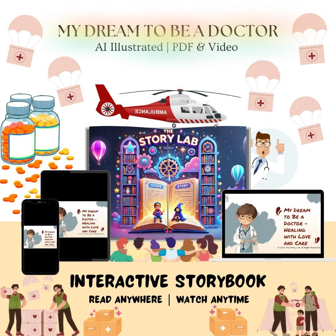My Dream to Be a Doctor | Personalized AI Storybook for Kids | PDF ...