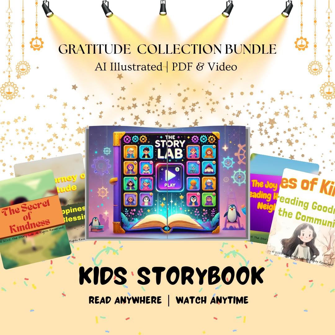 Gratitude AI Illustrated Storybook Bundle | Kids Digital Storybook ...