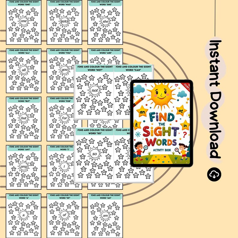 Find the Sight Word Worksheets: Pre K Early Reading Practice Phonics ...