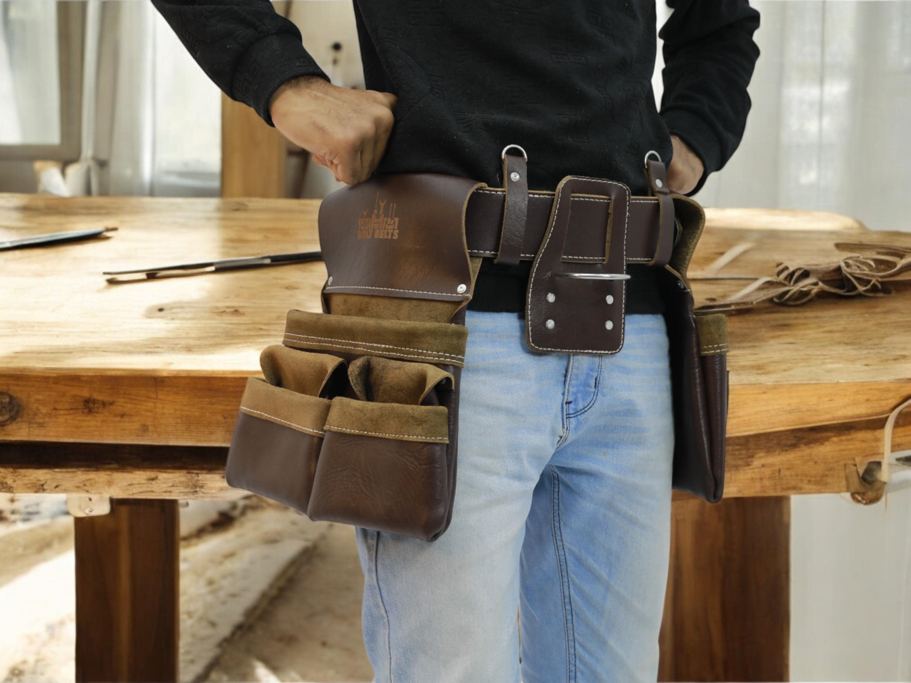 Refined Leather Framing Tool Belt |adjustable for Professionals ...