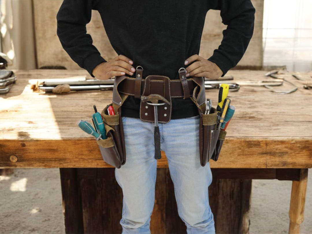 Refined Leather Framing Tool Belt |adjustable for Professionals ...