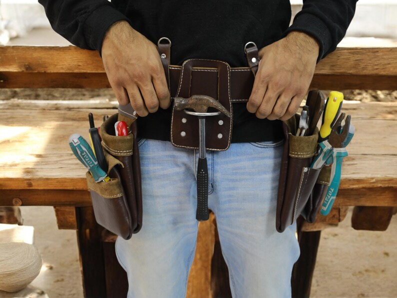 Refined Leather Framing Tool Belt |adjustable for Professionals ...