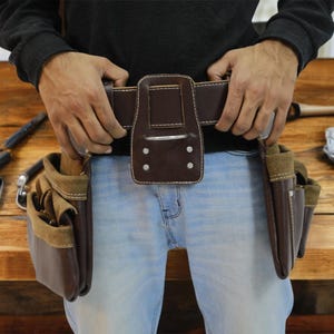 Refined Leather Framing Tool Belt |adjustable for Professionals ...