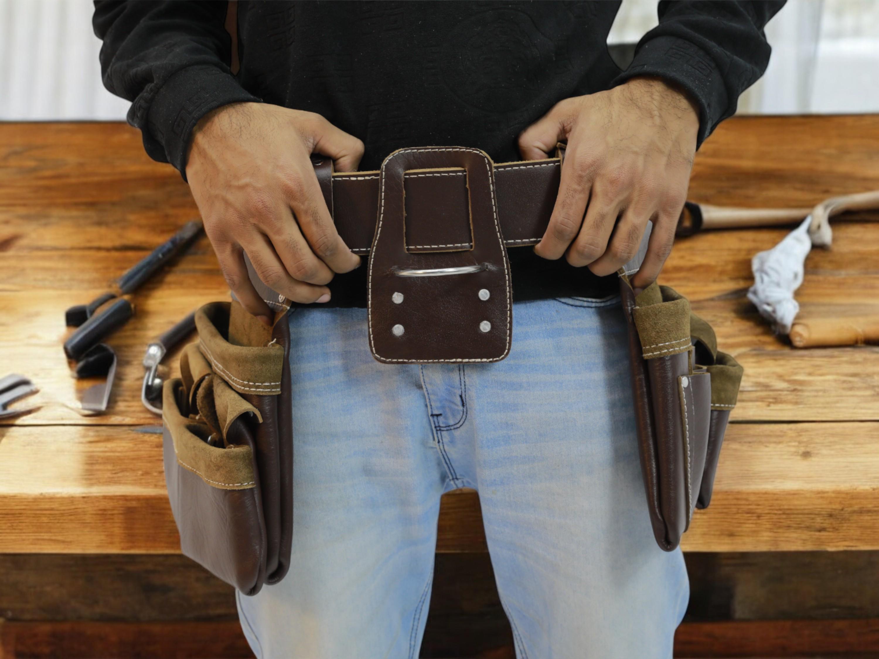 Refined Leather Framing Tool Belt |adjustable for Professionals ...