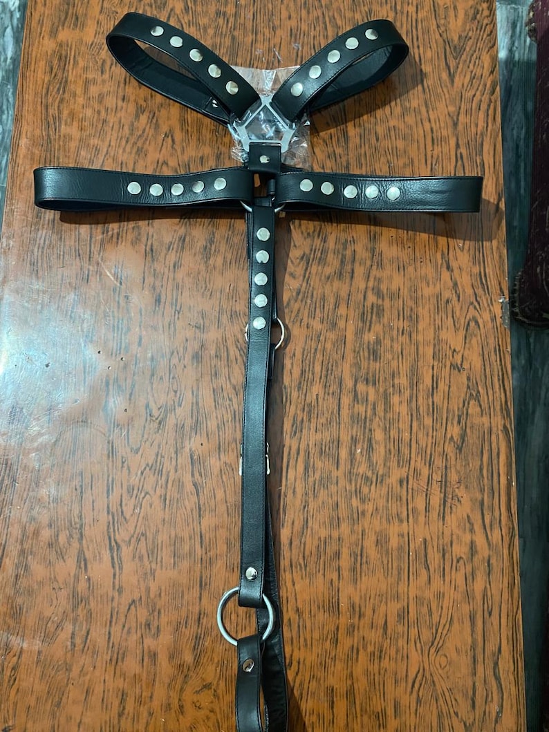 Genuine Leather Full Body Harness, Adjustable Festival & Clubwear Body ...