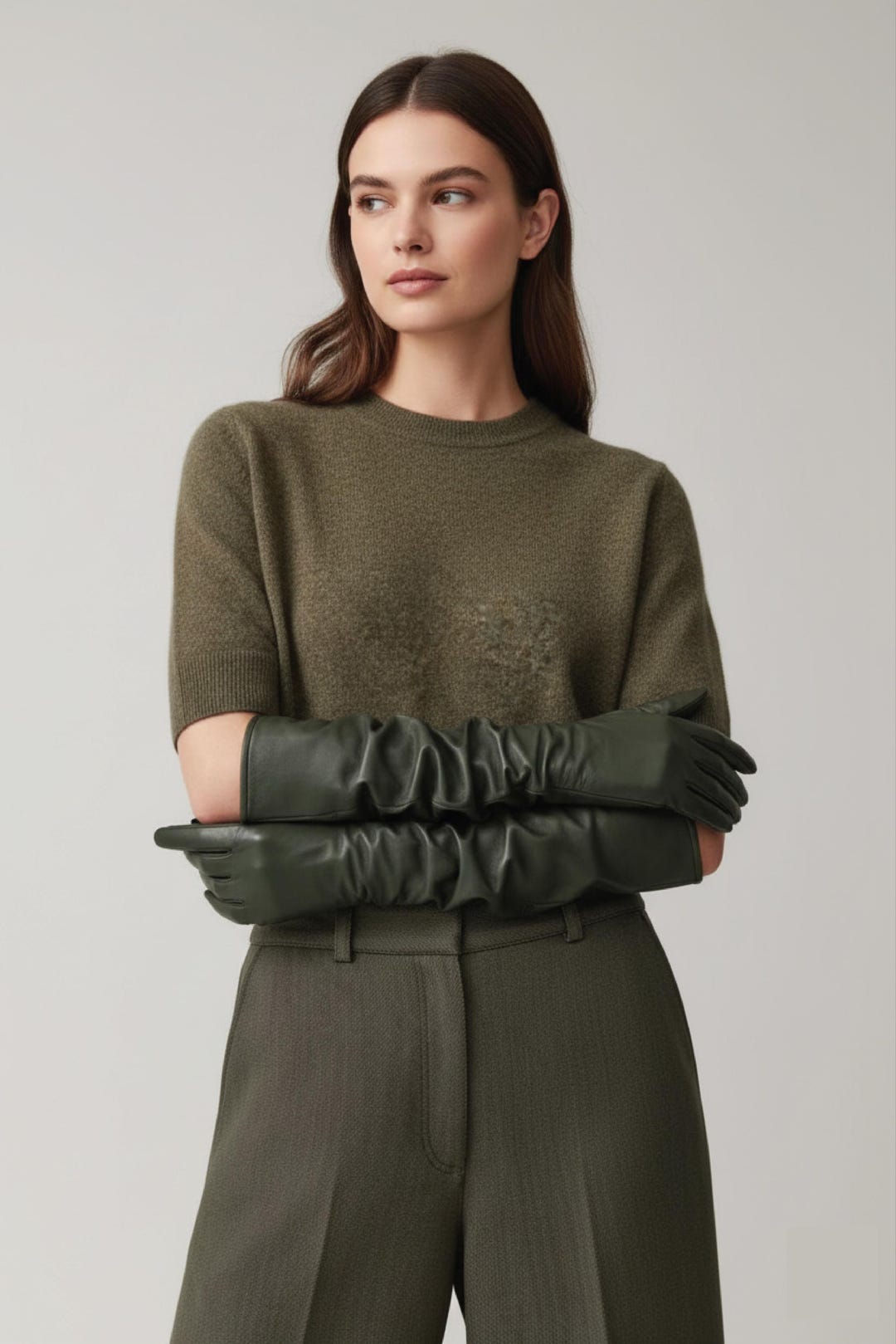 Genuine Leather Long Gloves for Women – Opera Length Dress Gloves ...