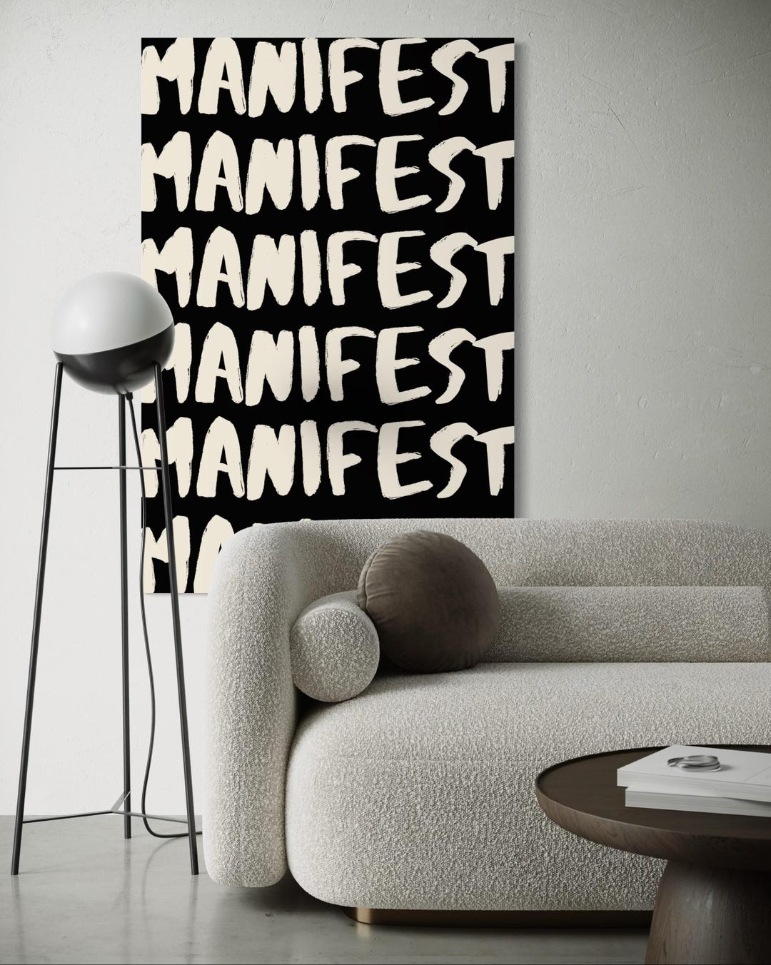 MANIFEST – Bold Motivational Wall Art | Digital Download - Etsy