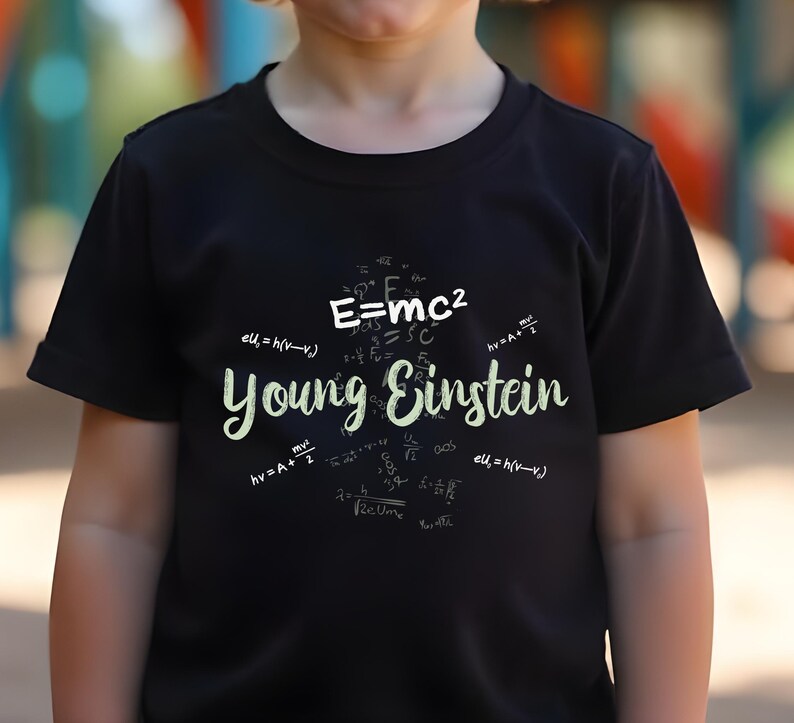 Young Einstein Digital T-shirt Design | Printable Graphic for DIY Tees ...