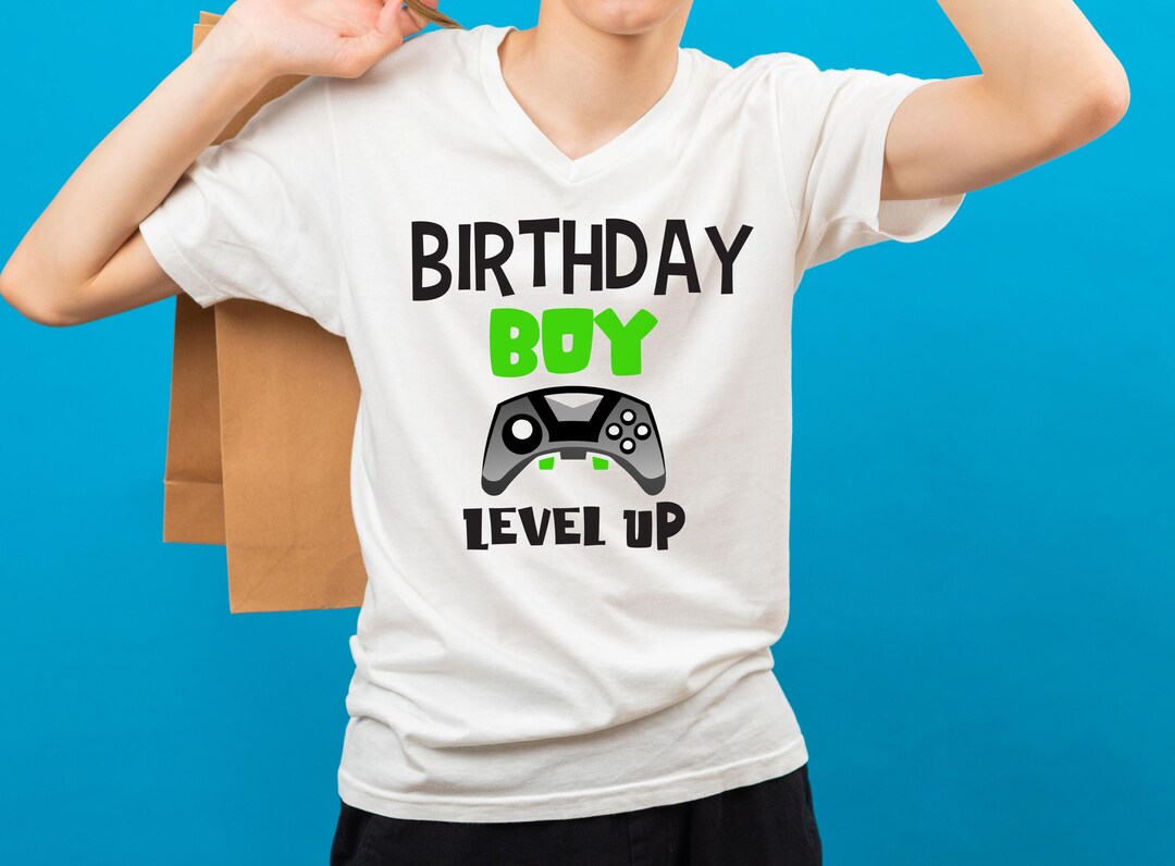 Birthday Boy Level up | Gamer Birthday PNG + SVG | Video Game ...