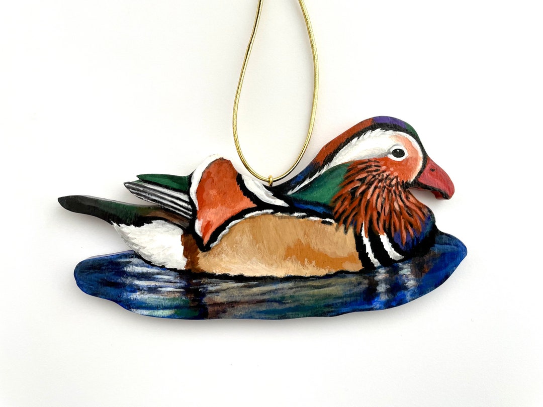 Mandarin Duck Ornament - Duck Christmas Ornament - Handmade Duck ...