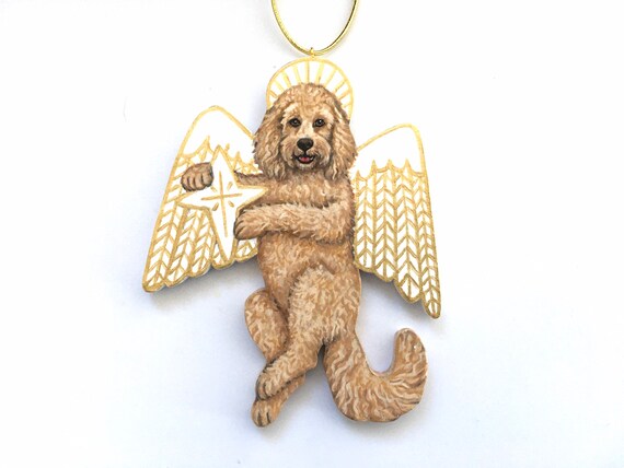Custom Dog Angel Ornament Pet Portrait Christmas Angel | Etsy