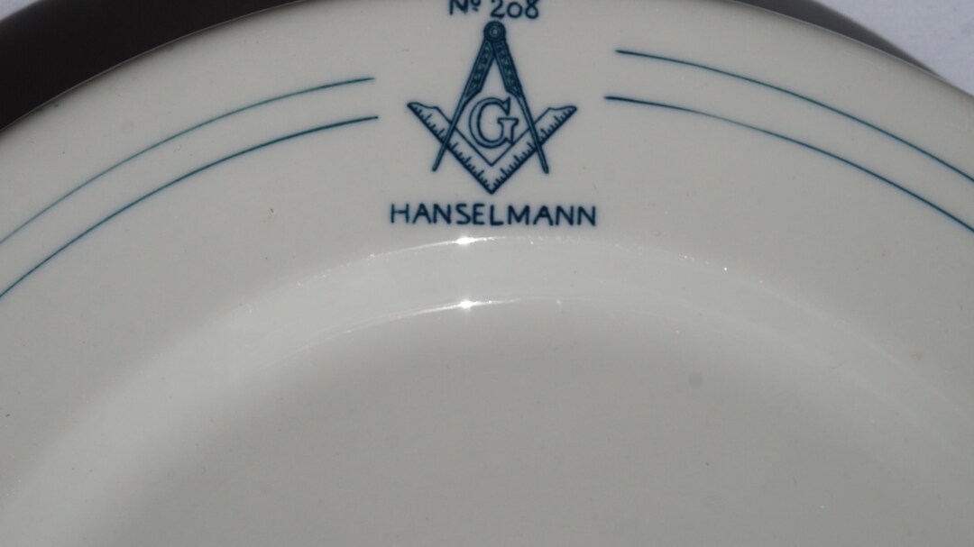 Free Mason Masonic Restaurant Ware 9-inch Dinner Plate - Etsy