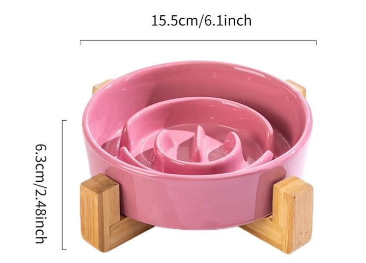Ceramic Pet Slow-feeder Bowl — Anti-choking, Anti-gulp Design for Dogs ...
