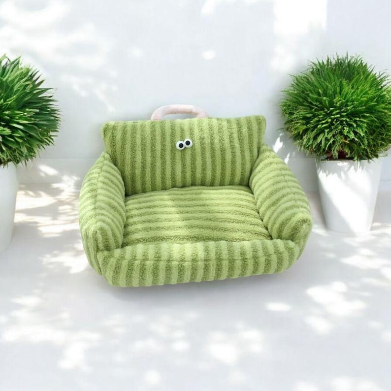 Waterproof Plush Pet Bed: Washable Dog & Cat Cushion (55x45cm) - Etsy