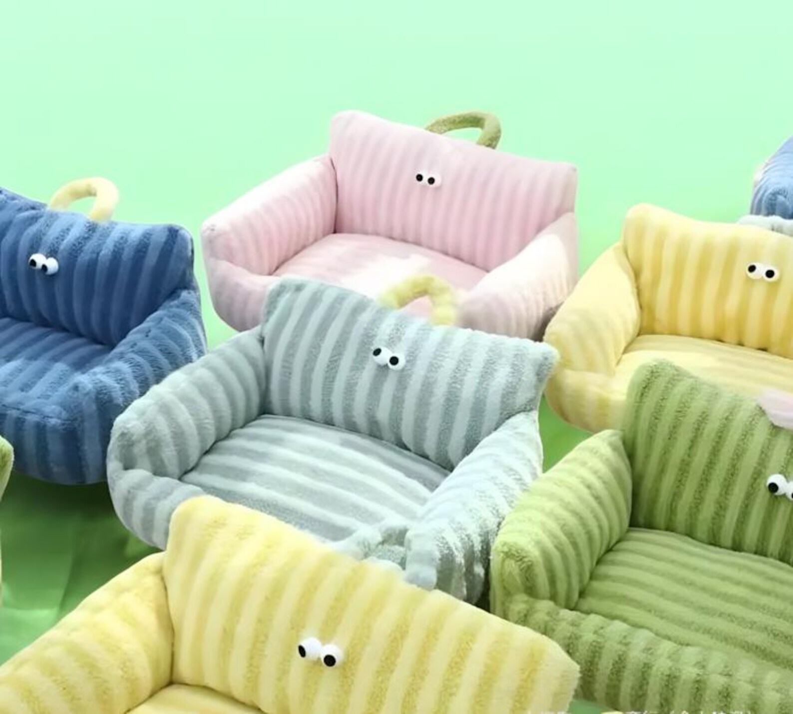 Waterproof Plush Pet Bed: Washable Dog & Cat Cushion (55x45cm) - Etsy