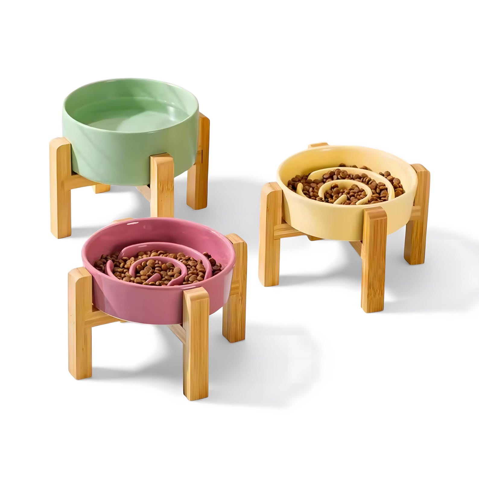 Ceramic Pet Slow-feeder Bowl — Anti-choking, Anti-gulp Design for Dogs ...