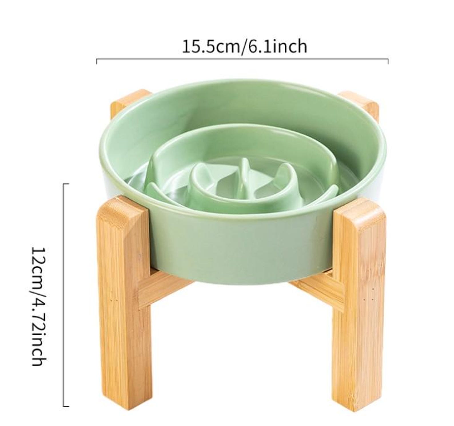 Ceramic Pet Slow-feeder Bowl — Anti-choking, Anti-gulp Design for Dogs ...