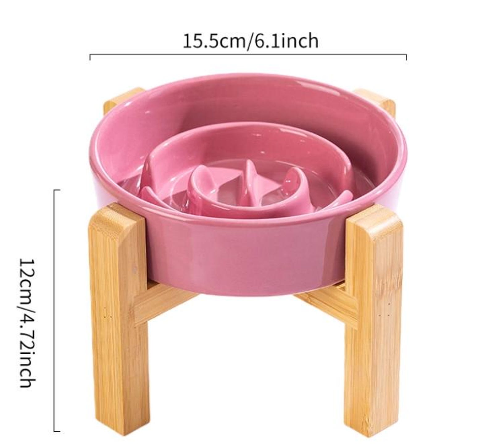 Ceramic Pet Slow-feeder Bowl — Anti-choking, Anti-gulp Design for Dogs ...