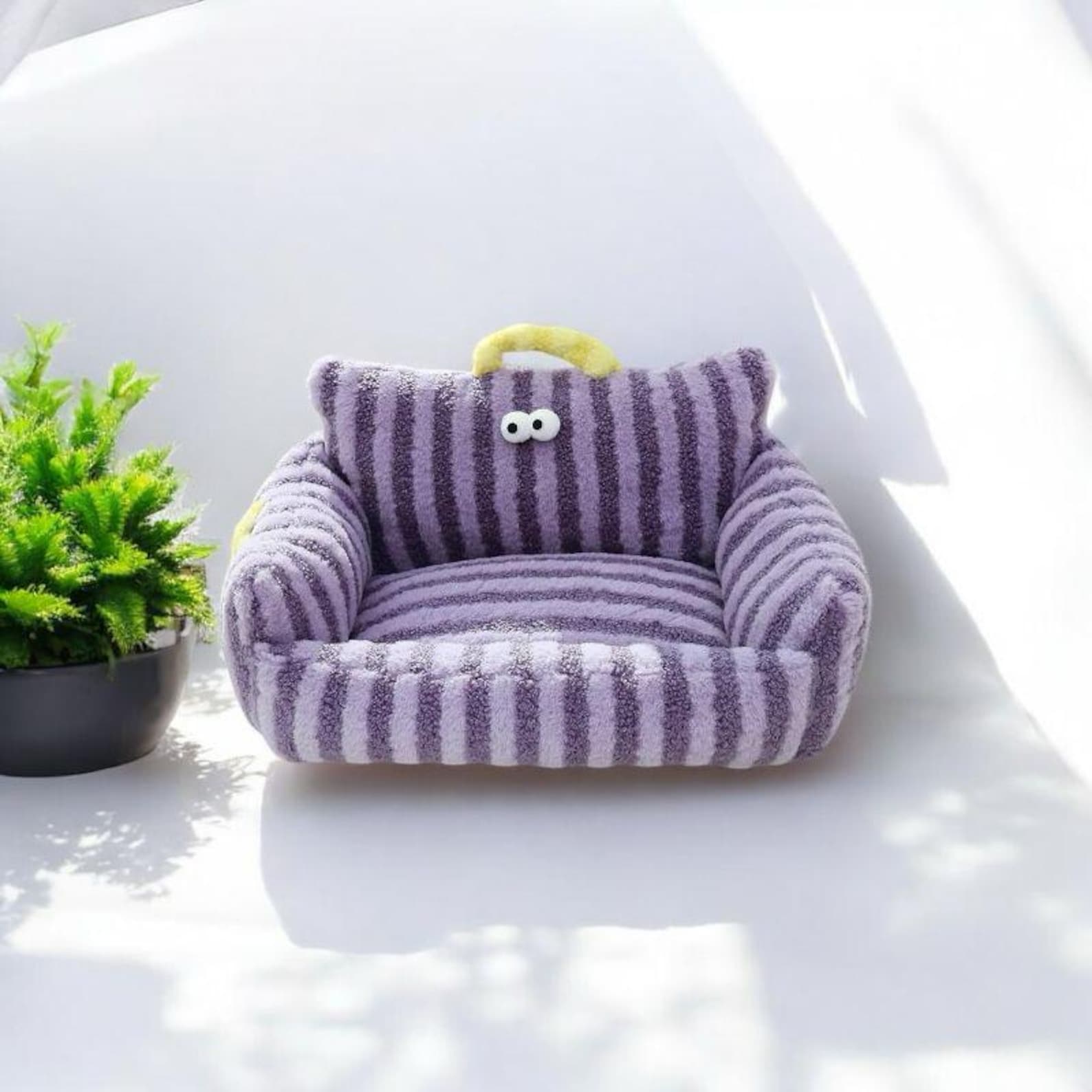 Waterproof Plush Pet Bed: Washable Dog & Cat Cushion (55x45cm) - Etsy