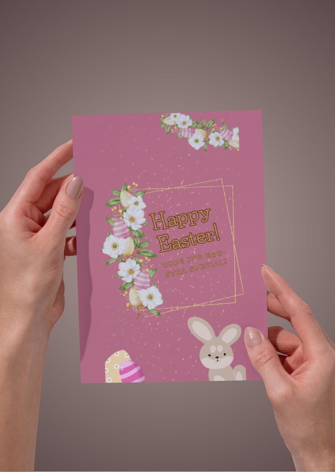 Printable Easter Card | Digital Download | Happy Easter PDF - Etsy