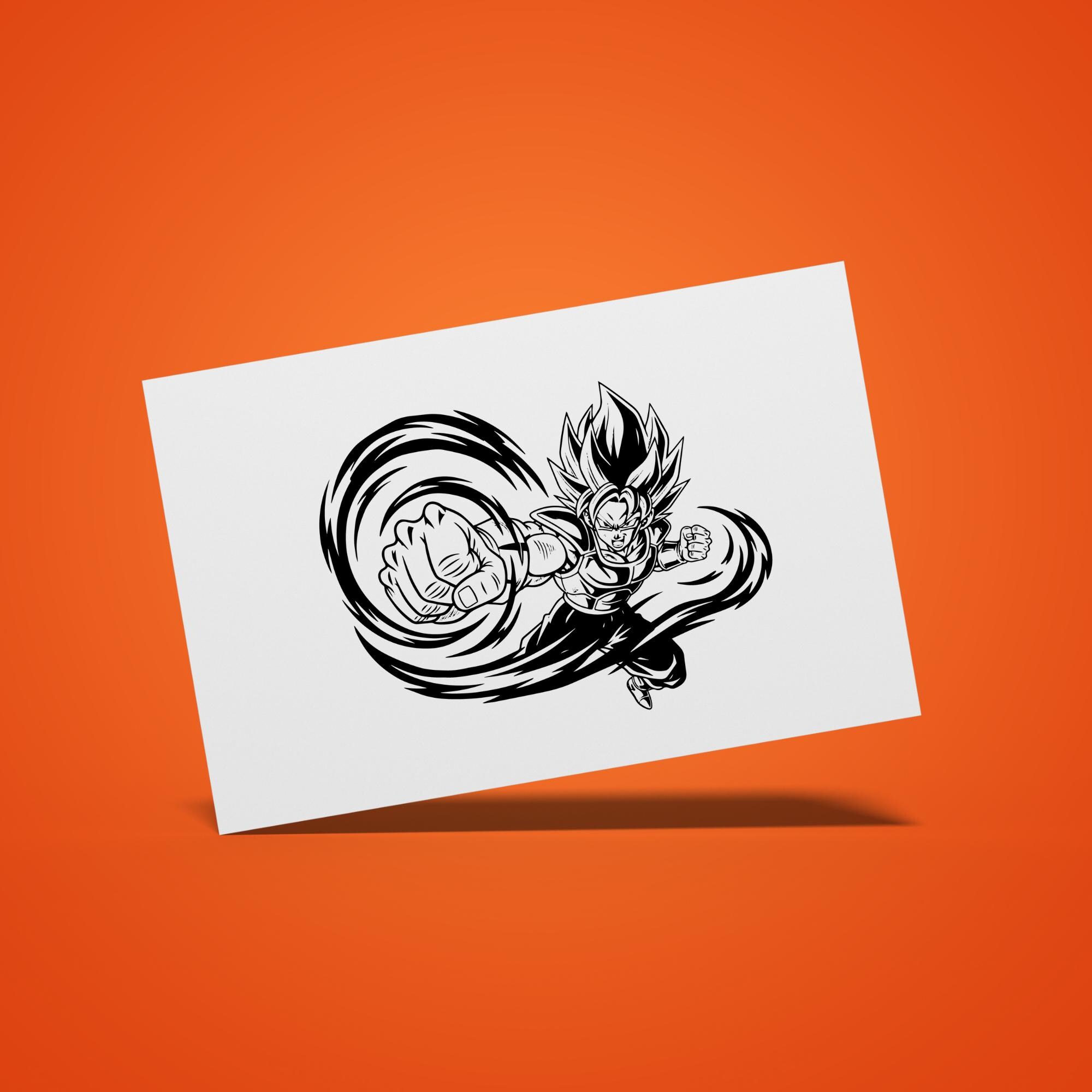 Dragon Ball Z Svg Bundle, DBZ Svg, Goku Anime Silhouette, Goku Super ...
