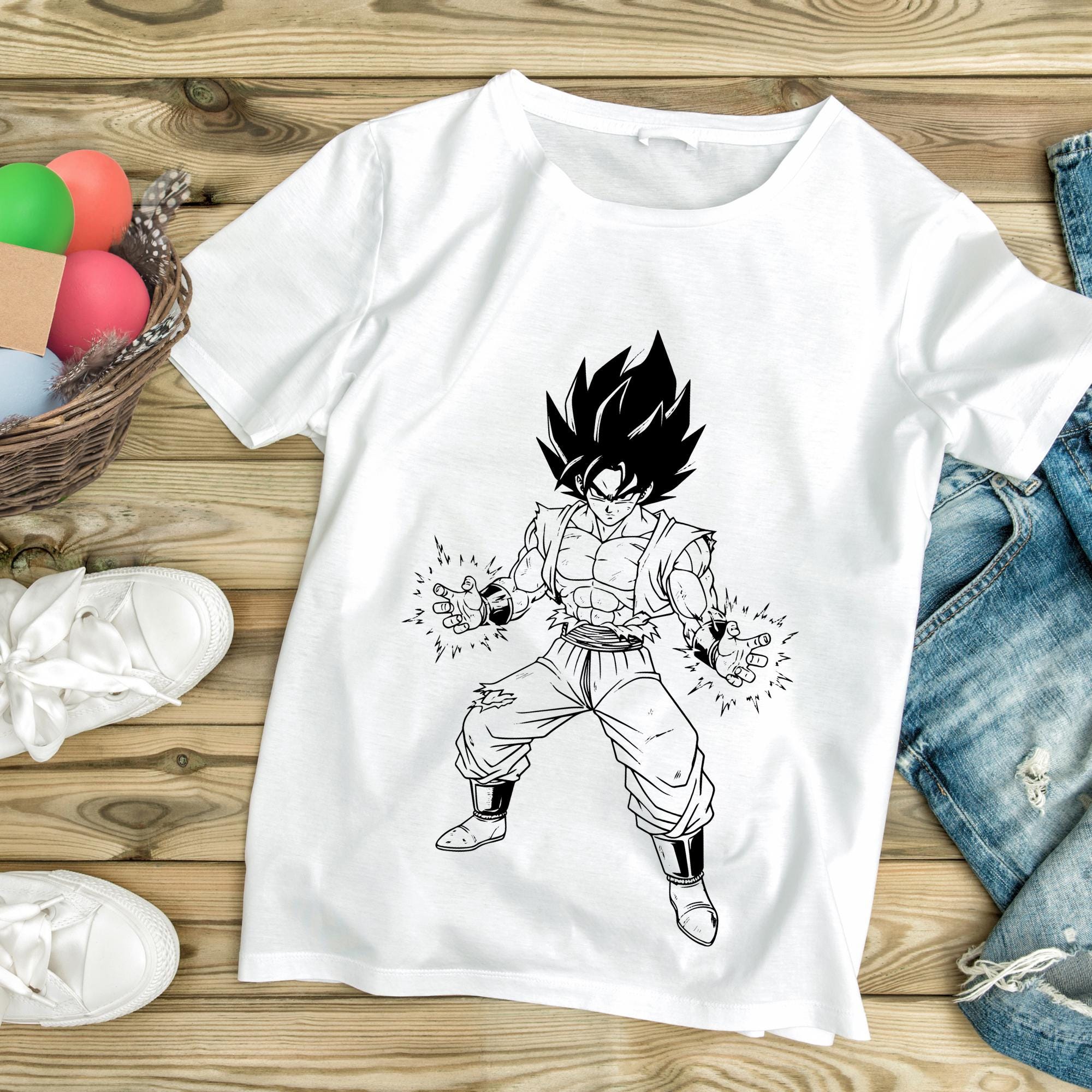Dragon Ball Z Svg Bundle, DBZ Svg, Goku Anime Silhouette, Goku Super ...