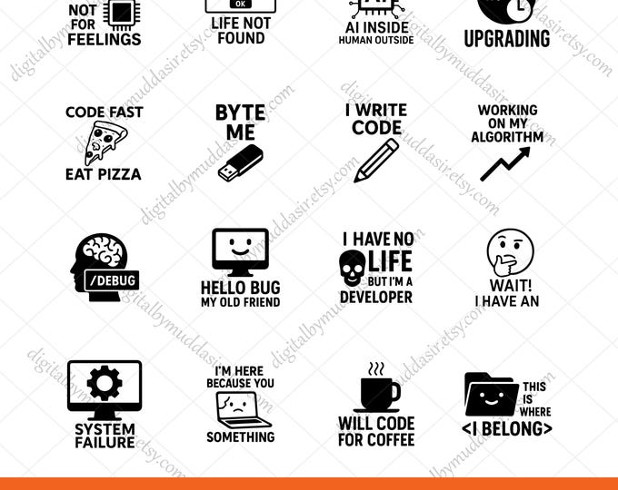 Programmer SVG Bundle, Coding Quote Svg, Computer Geek Svg, Nerd Svg ...
