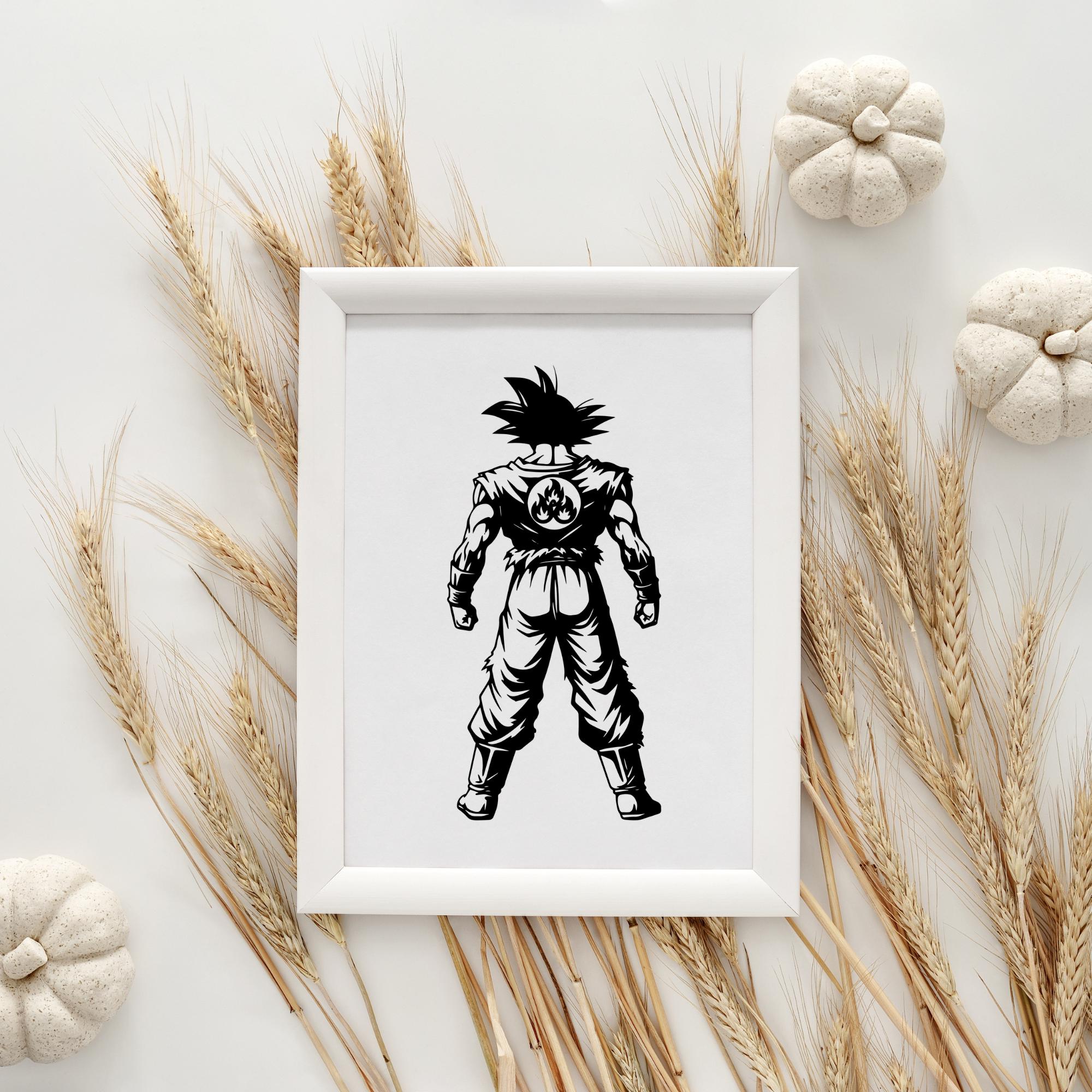 Dragon Ball Z Svg Bundle, DBZ Svg, Goku Anime Silhouette, Goku Super ...