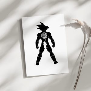 Dragon Ball Z Svg Bundle, DBZ Svg, Goku Anime Silhouette, Goku Super ...