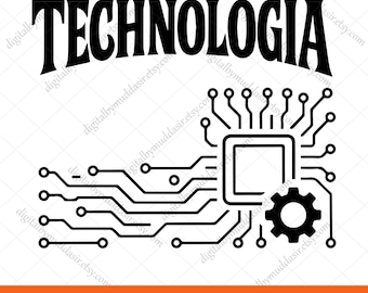 Technologia SVG, Tech Inspired Svg, Funny Tech Circuit Board Design ...