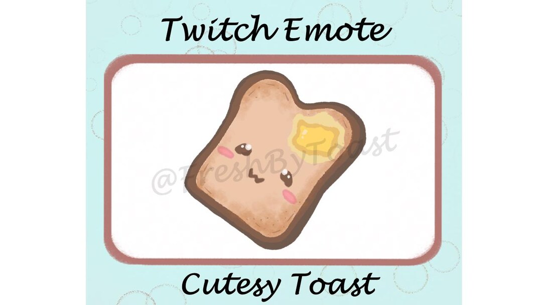 Cute Uwu Toast Emote for Twitch and Discord / Bread / Gaming ...