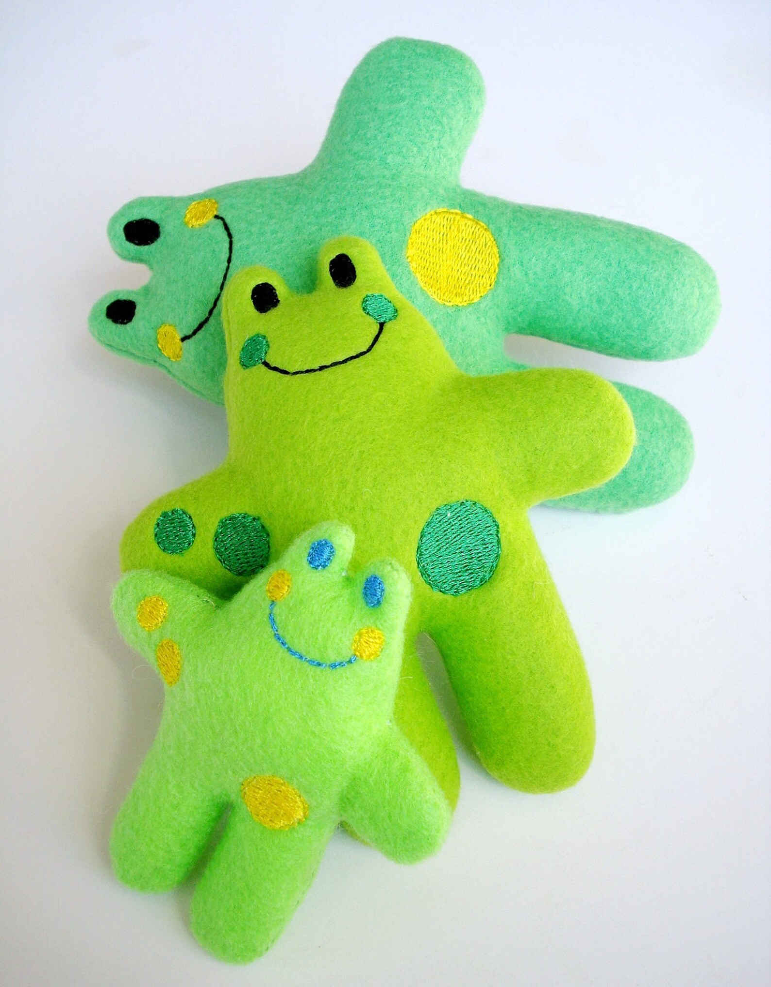 Frog Softie In-the-hoop Machine Embroidery ITH Digital Embroidery ...