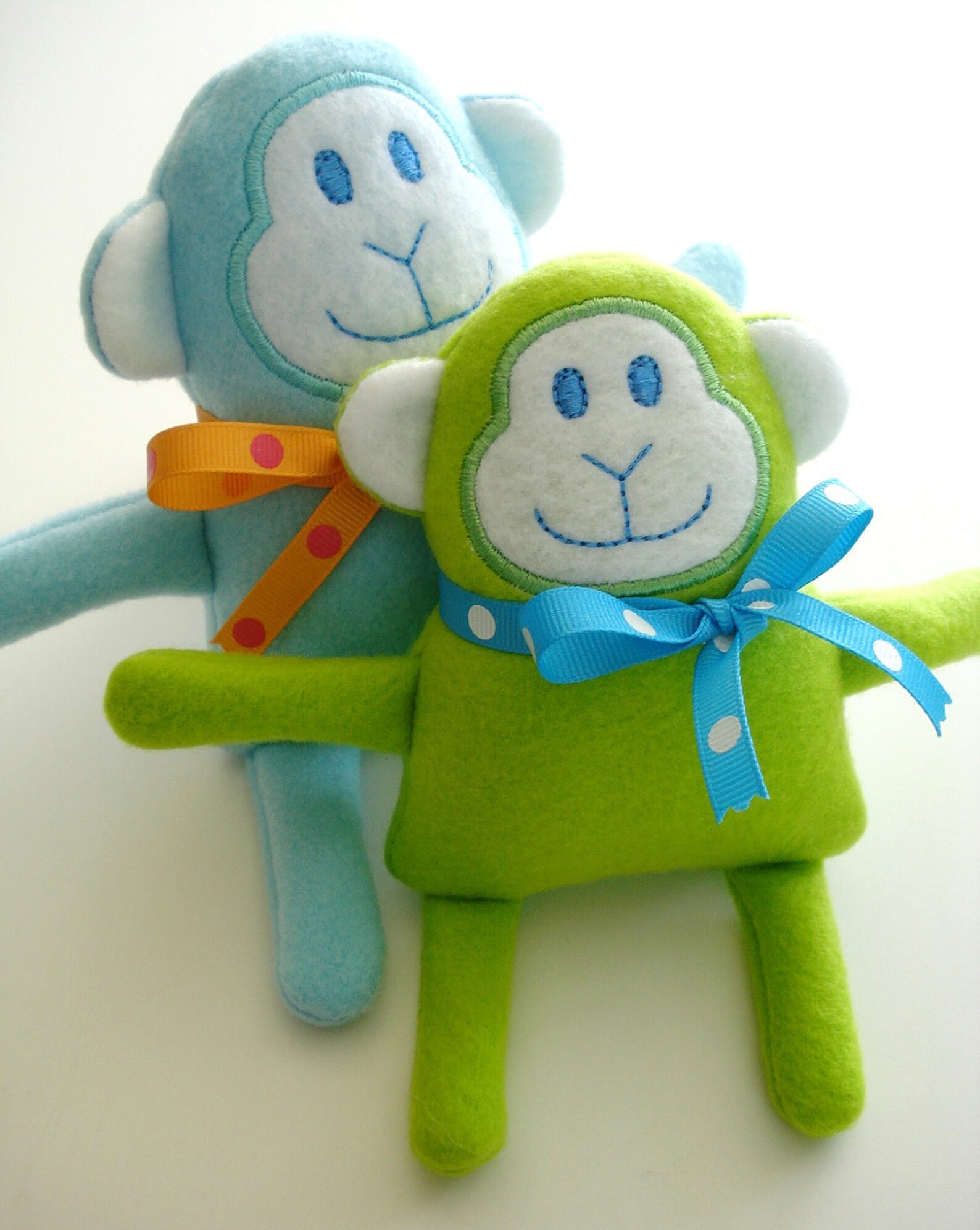 Embroidery Design for Machine Embroidery Monkey Softie In-the-hoop ...