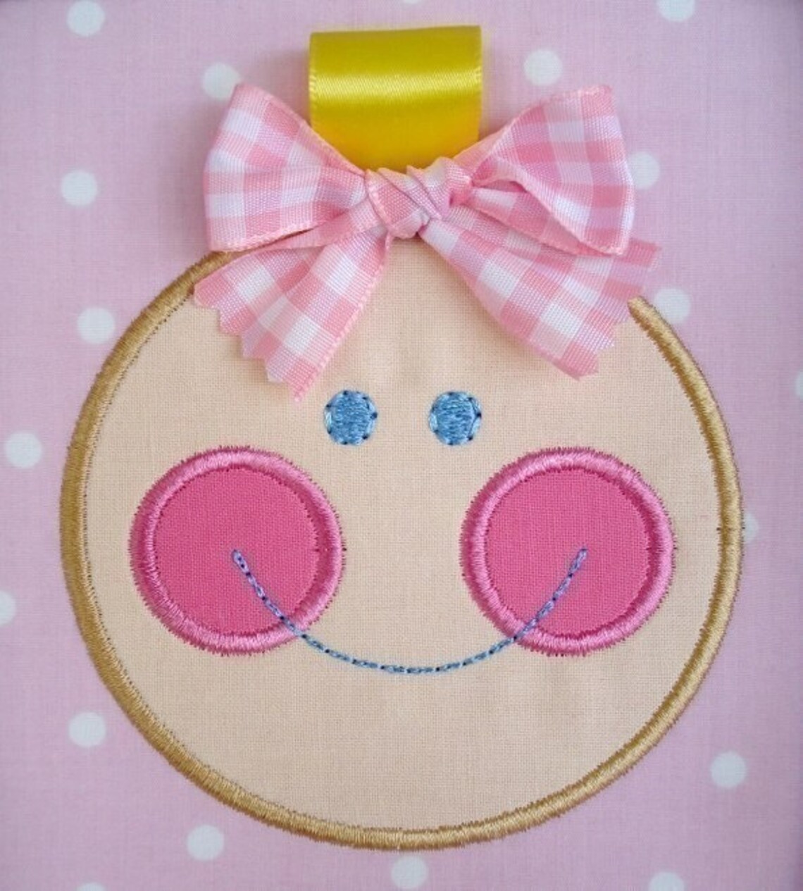 Embroidery Design for Machine Embroidery Applique - Happy Face - Two ...