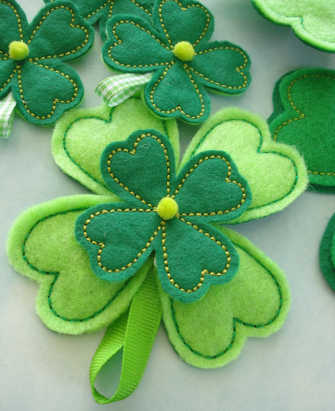 Embroidery Four Leaf Clover - Flower for Machine Embroidery - In-the ...