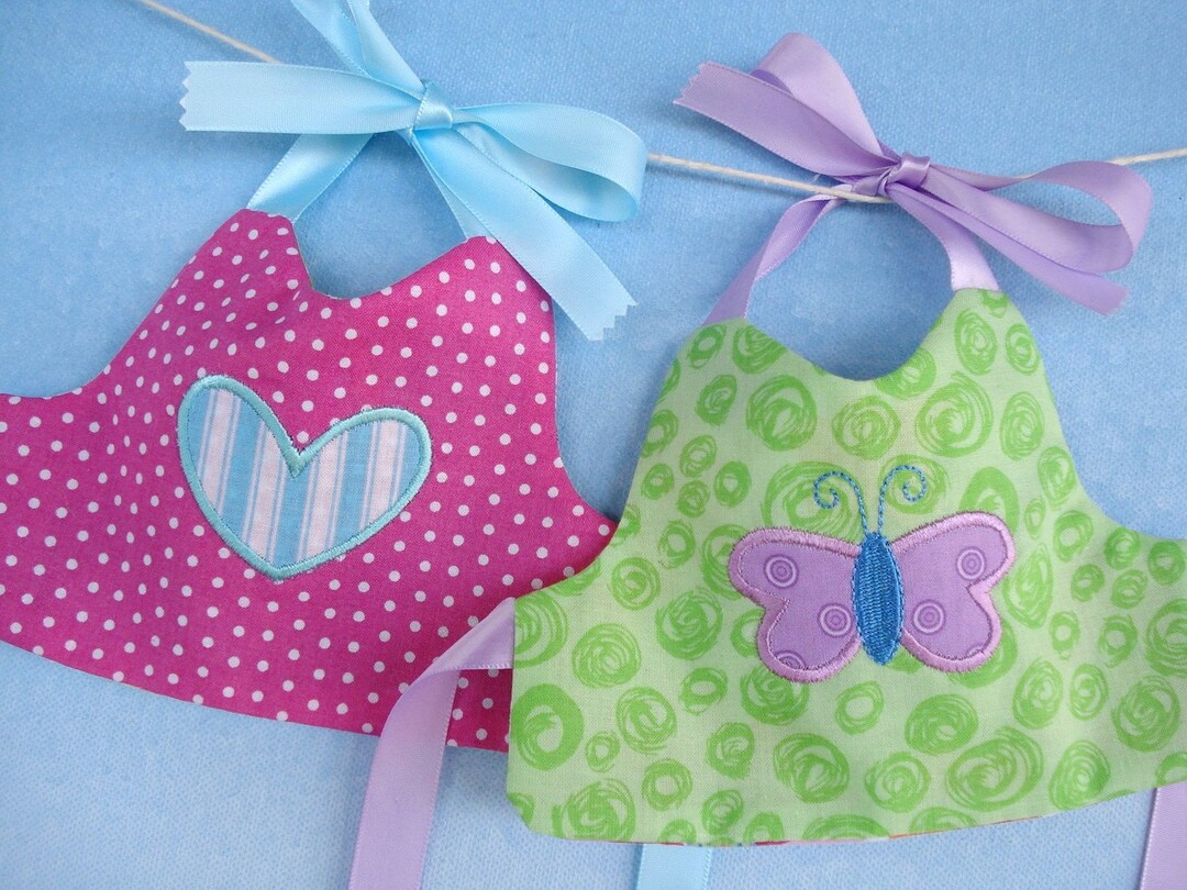 In-the-hoop - Halter Top With Heart & Butterfly Applique for 18 Inch ...