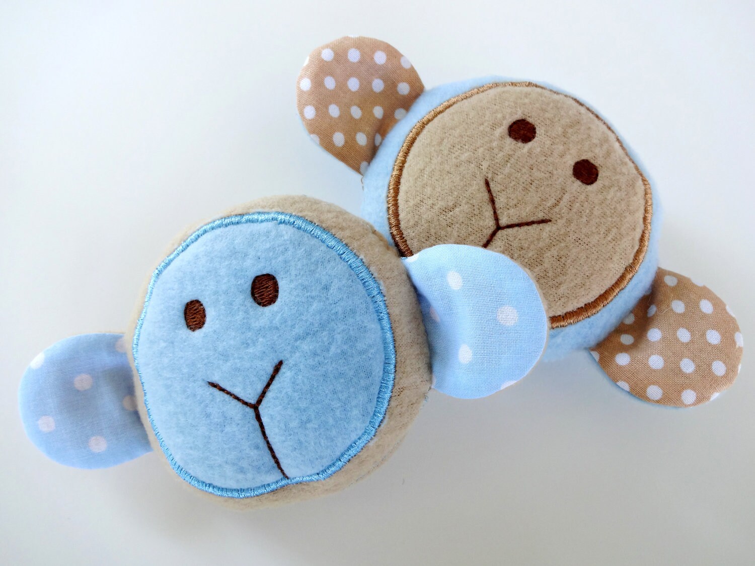 Baby Monkey Softie Embroidery Design for Machine Embroidery In-the-hoop ...