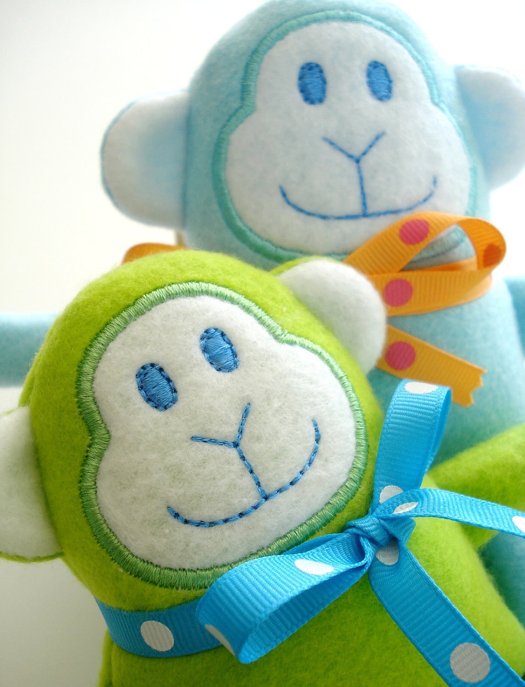 Embroidery Design for Machine Embroidery Monkey Softie In-the-hoop ...